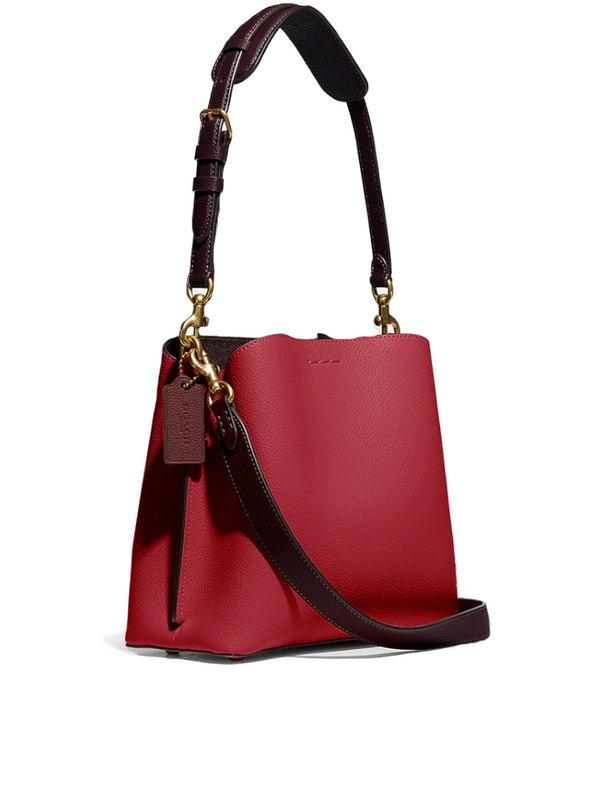 Coach C3766 Willow Bucket Bag In Colorblock Red Multi – Balilene