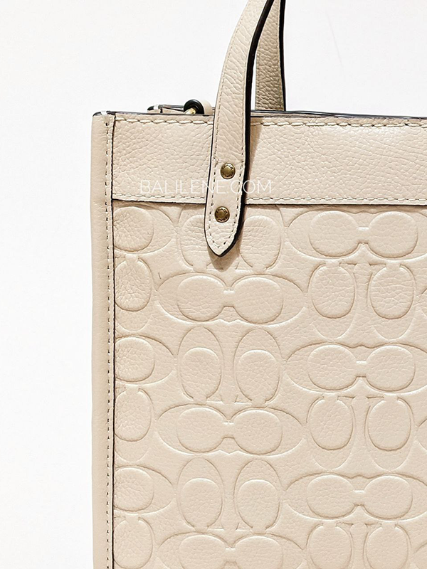 Coach C4829 Field Tote 22 In Signature Leather New Ivory – Balilene