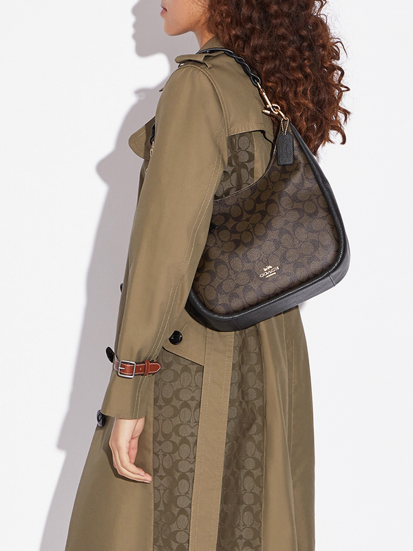 Coach C9189 Jules Hobo In Signature Canvas Brown Black – Balilene