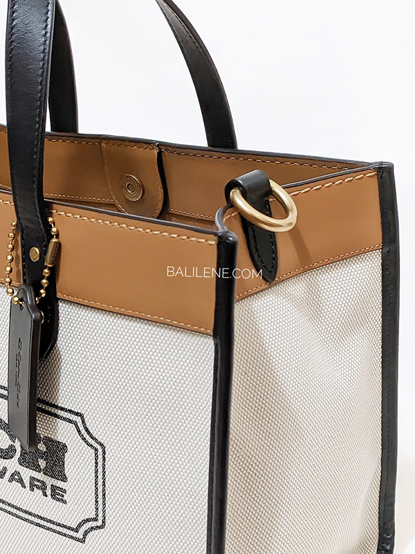 Coach Field Tote 30 With Coach Badge Light Saddle – Balilene