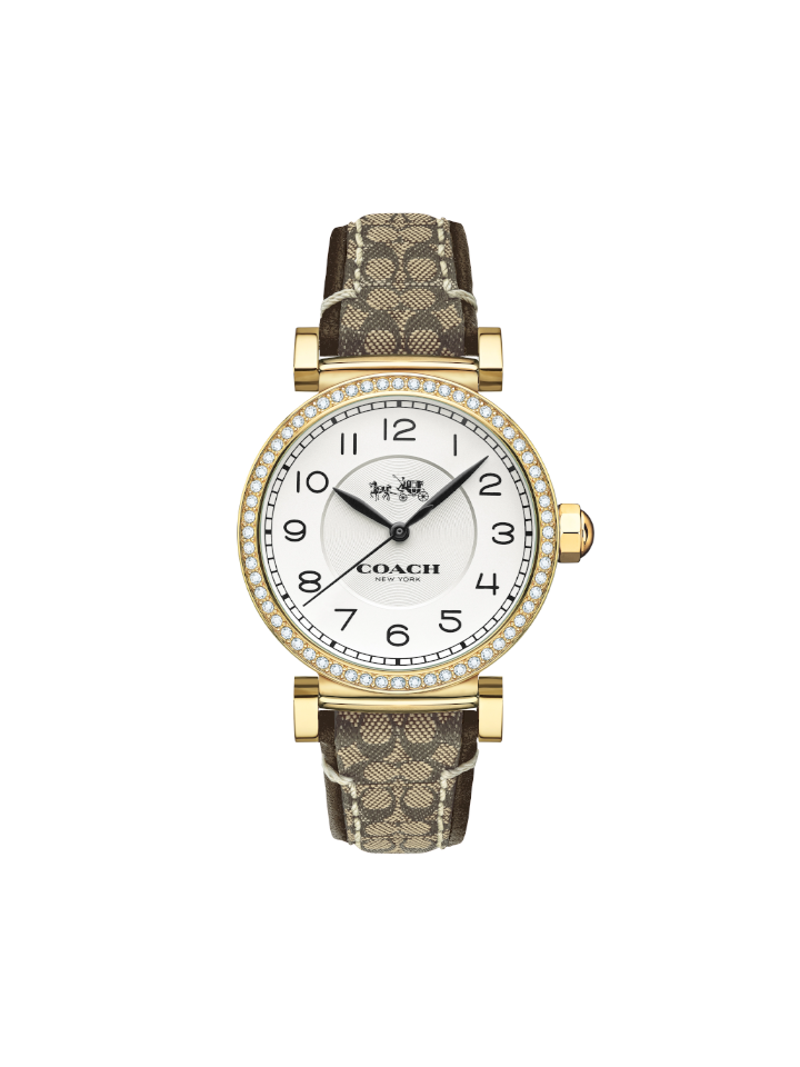 Coach Madison Gold-Tone Women Watch with Signature Strap – Balilene