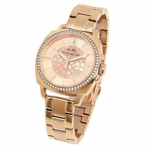 Coach 14503142 Boyfriend Logo Stainless Rosegold – Balilene