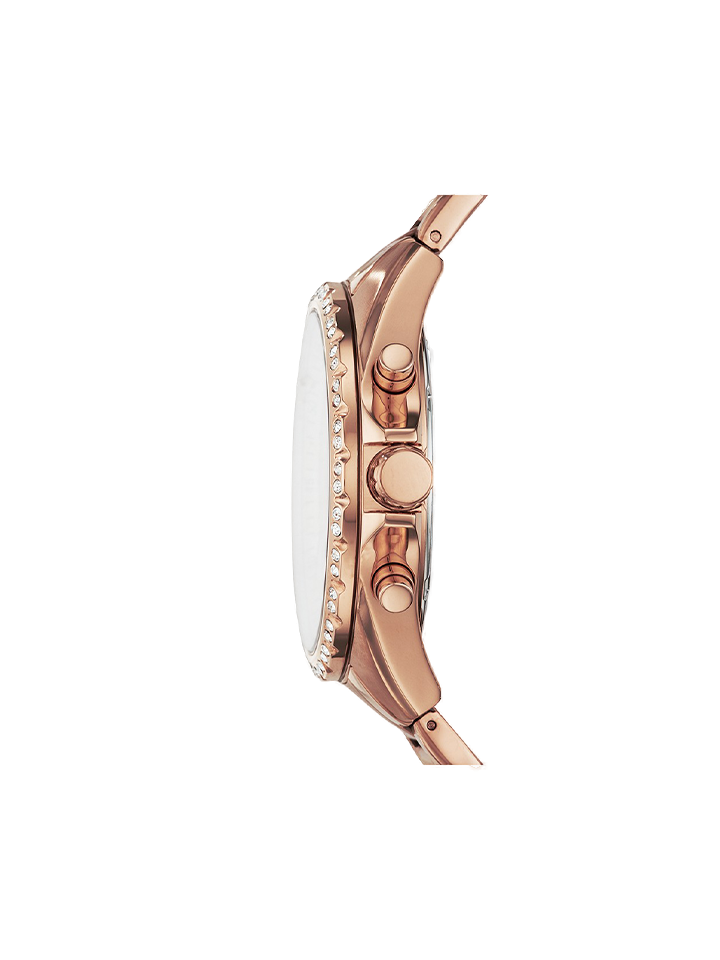 Fossil BQ3377 Modern Courier Chronograph Rose-Gold-Tone Stainless Stee ...