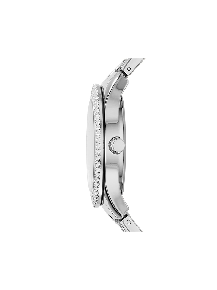Jam Fossil Es3588 Stella Multi-function Silver Dial Stainless Steel ...