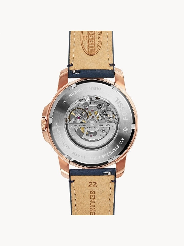 Fossil ME3102 Grant Automatic Blue – Balilene