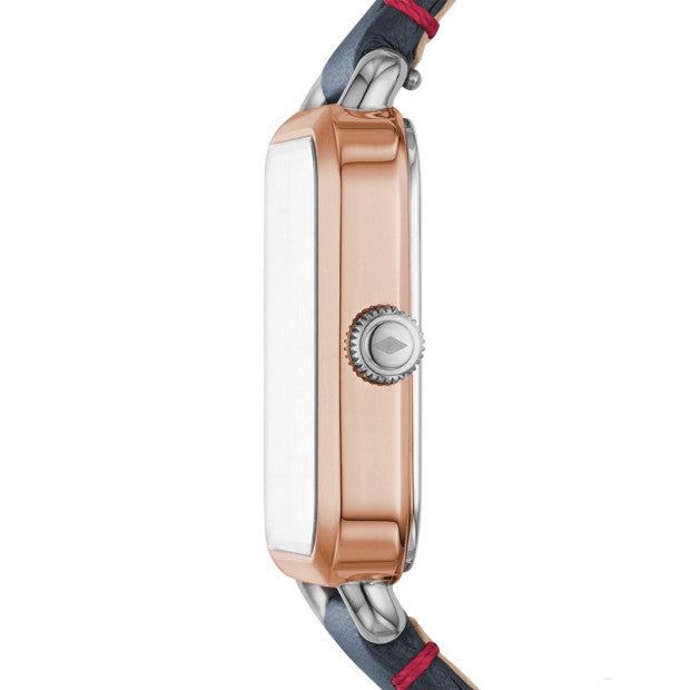 Fossil Es4251 Micah Dark Blue Leather Watch – Balilene