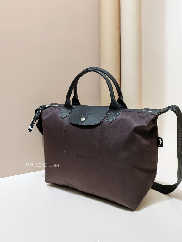 Longchamp Le Pliage Energy Medium Top Handle Bag Burgundy – Balilene