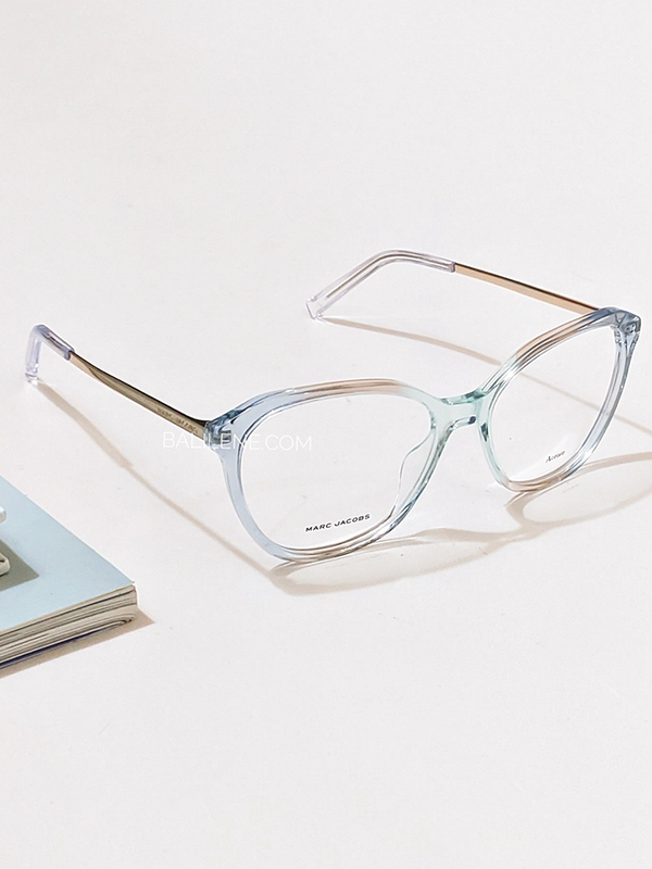 Marc Jacobs 485/N MVU Glasses Clear Azure Blue – Balilene