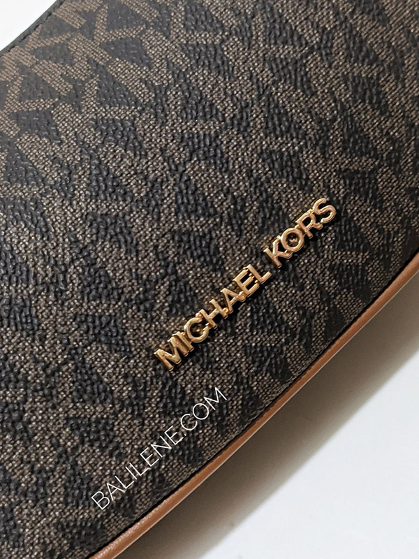 Michael Kors Cora Mini Zip Pouchette Brown – Balilene