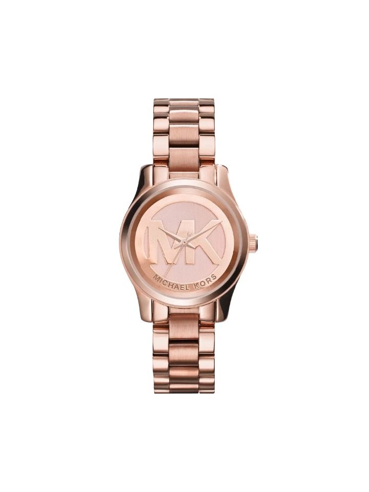 Jam Michael Kors MK333 Mini Runway Rose Gold-tone Stainless Steel ...