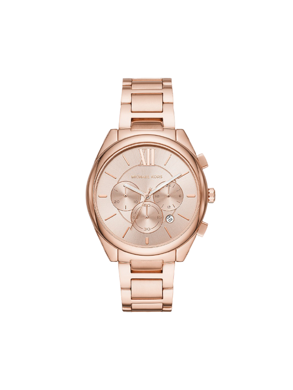 Michael Kors MK7108 Womens Jan Chronograph Rose Gold-Tone Stainless St ...