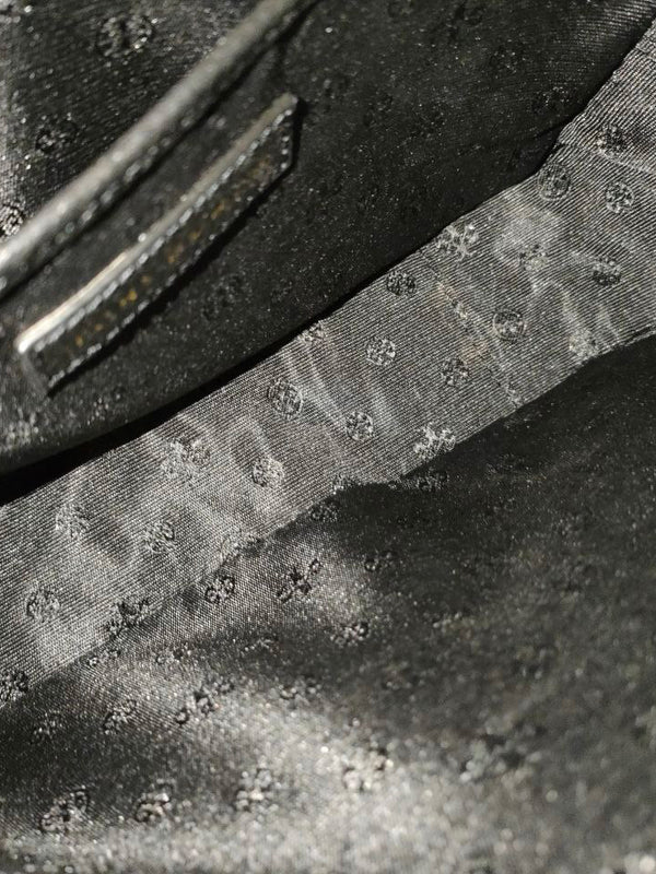 Tory Burch 78548 Large Logo Round Crossbody Black – Balilene