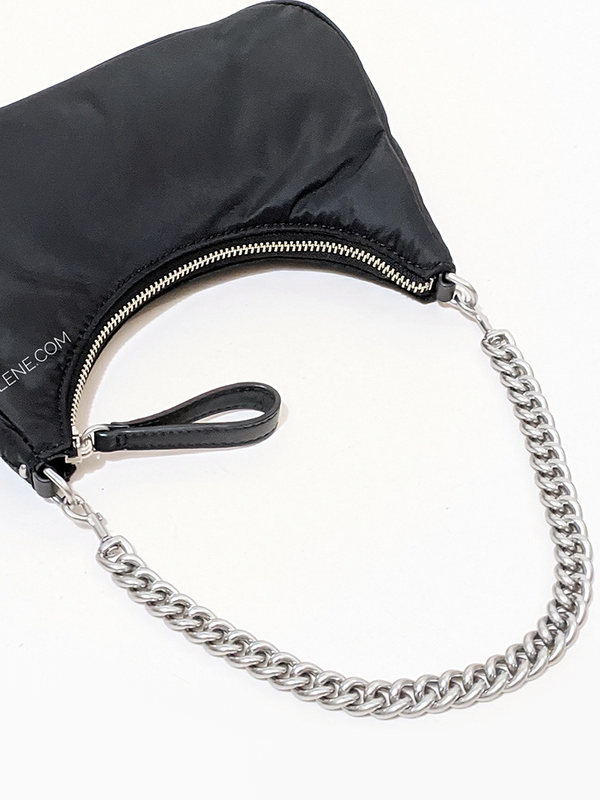 Tory Burch Mercer Small Nylon Crescent Bag Black – Balilene