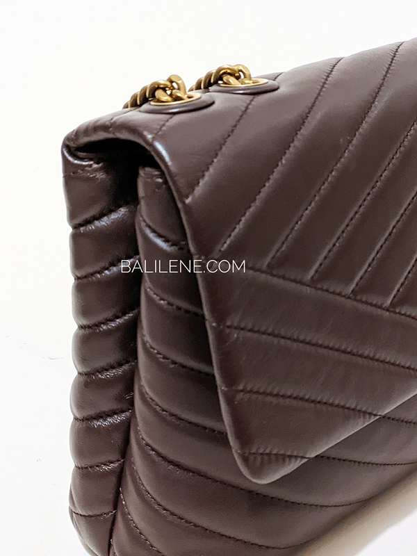 Tory Burch Kira Chevron Convertible Shoulder Bag Tempranillo – Balilene