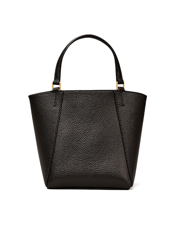 Tory Burch McGraw Mini Drawstring Satchel Bag Black – Balilene