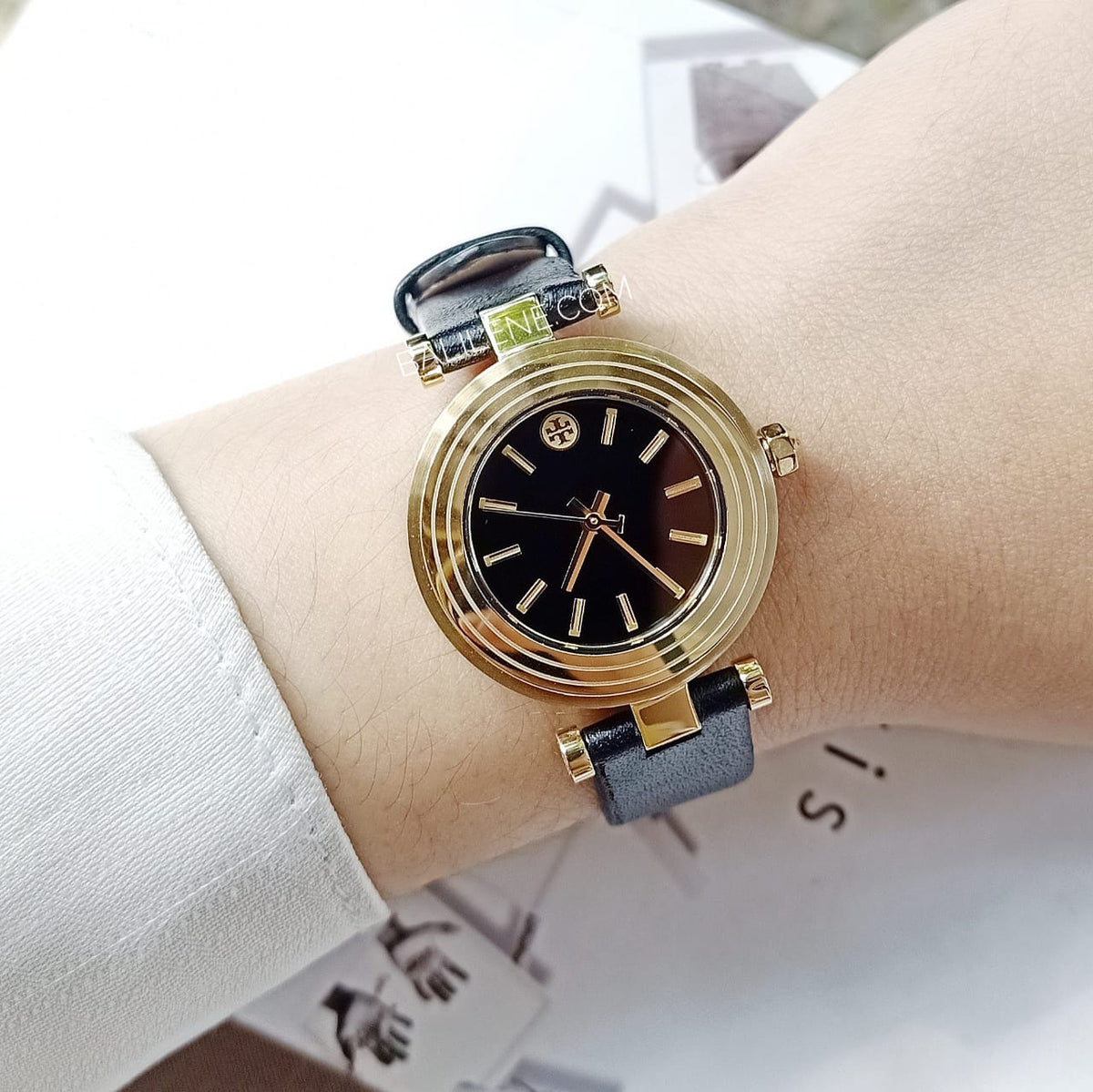 Tory Burch Tbw9007 Multicolor Gold-tone & Black Watch – Balilene