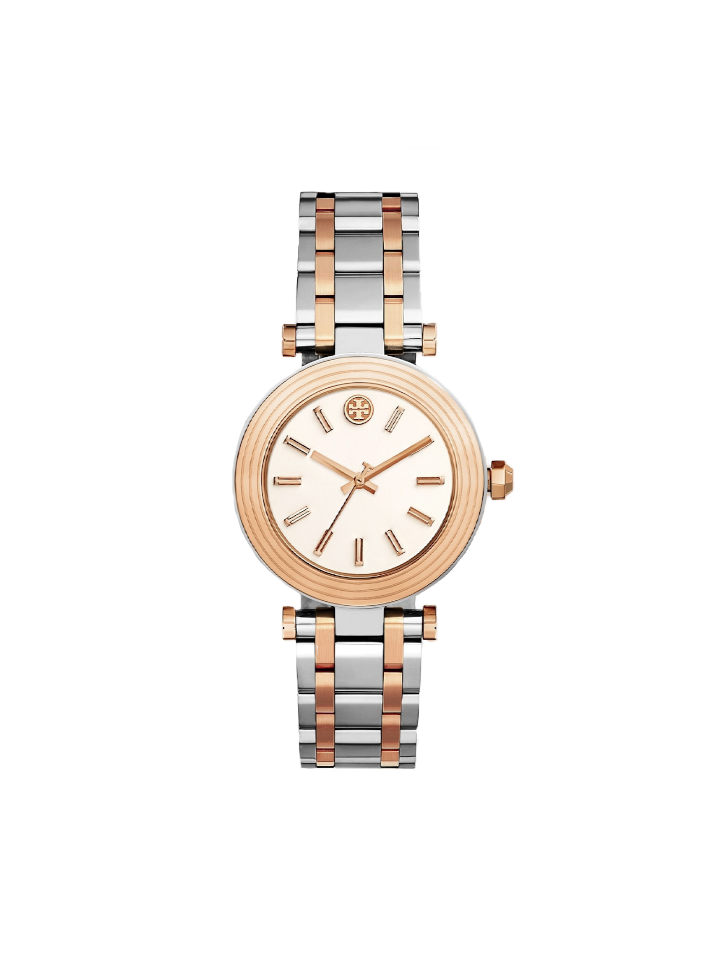 Tory Burch TBW9011 Multicolor Classic T Stainless Steel Watch Rose Gol ...