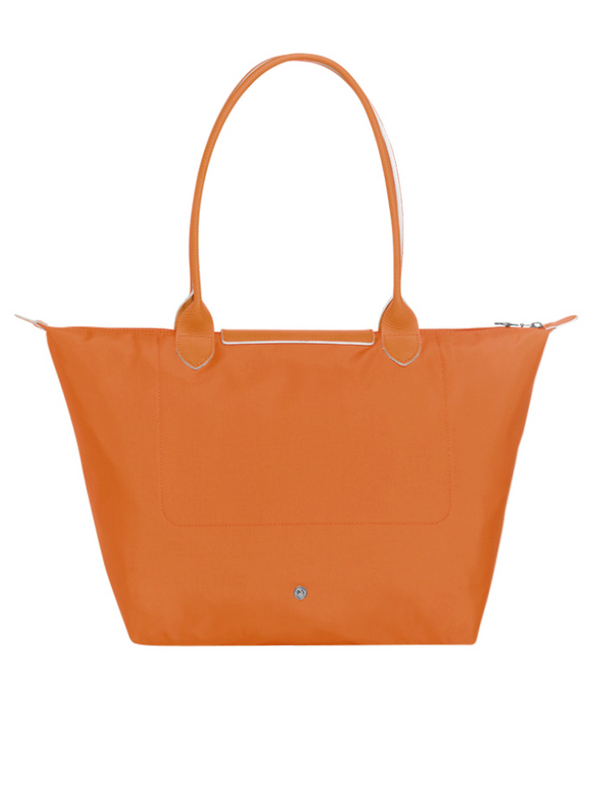 Longchamp Le Pliage Club Medium Shoulder Bag Rust/Silver – Balilene