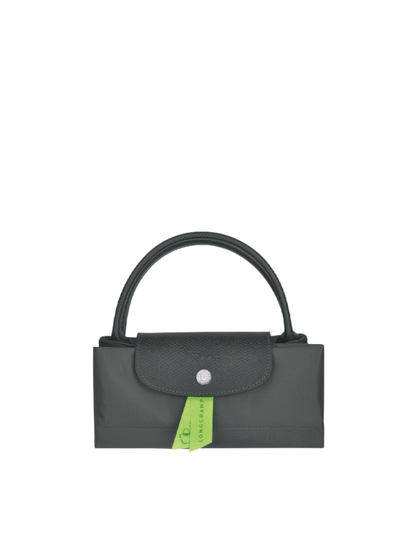 Longchamp Le Pliage Green Small Top Handle Bag Graphite – Balilene